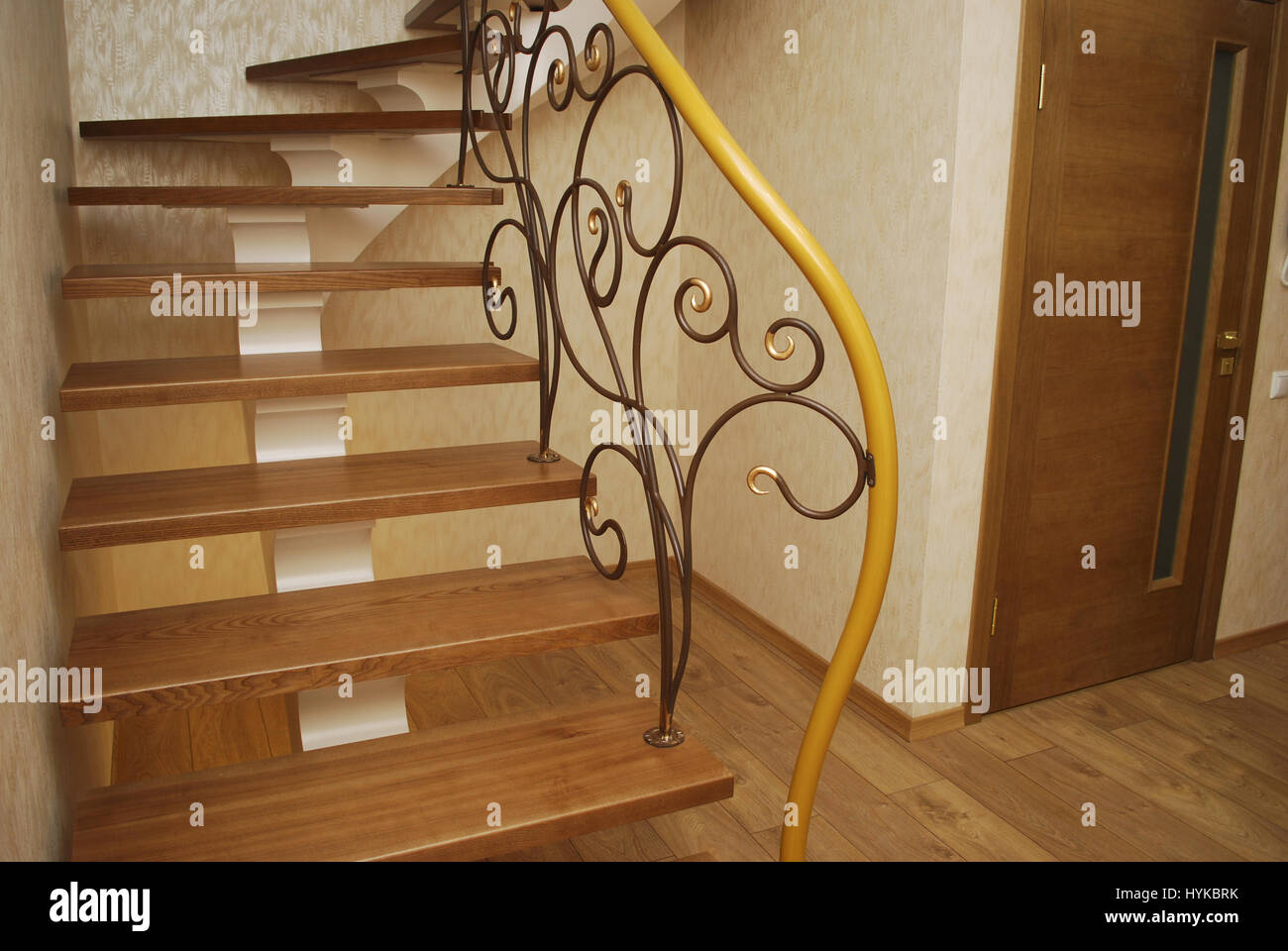 Metallic beige string - a design for the construction of the stairs in ...