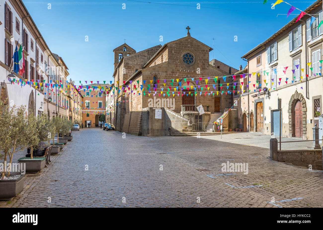 Scenic sight in Capranica, Viterbo Province, Lazio, central Italy Stock ...
