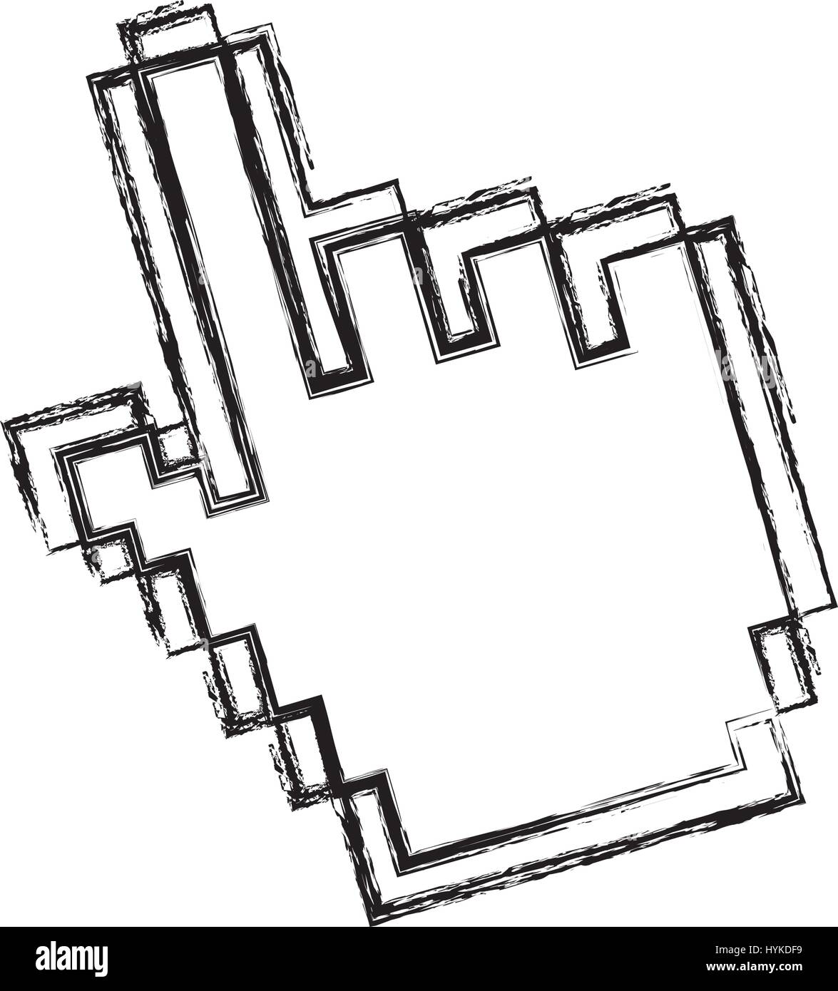 hand pointer computer Stock Vector Image & Art - Alamy