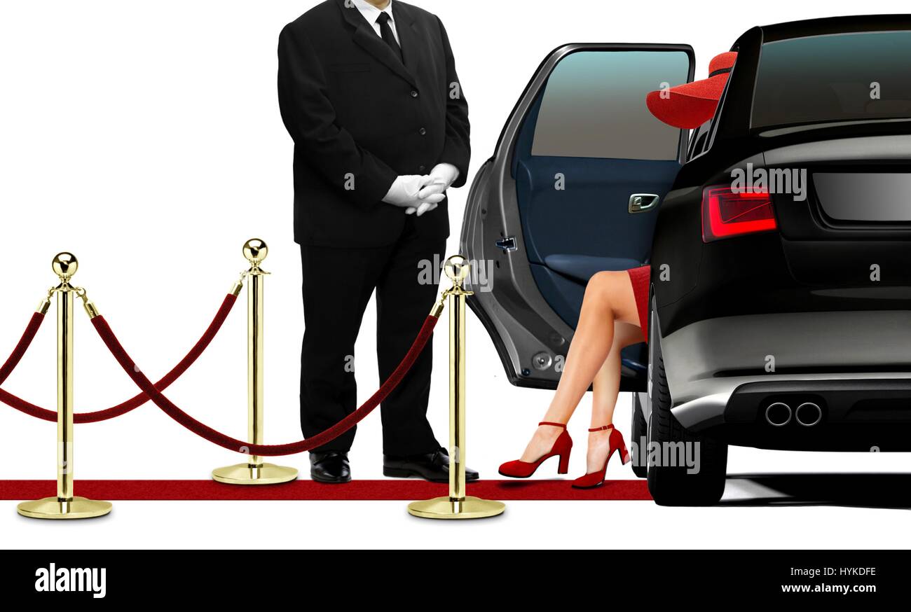 Limousine door open hi-res stock photography and images - Alamy