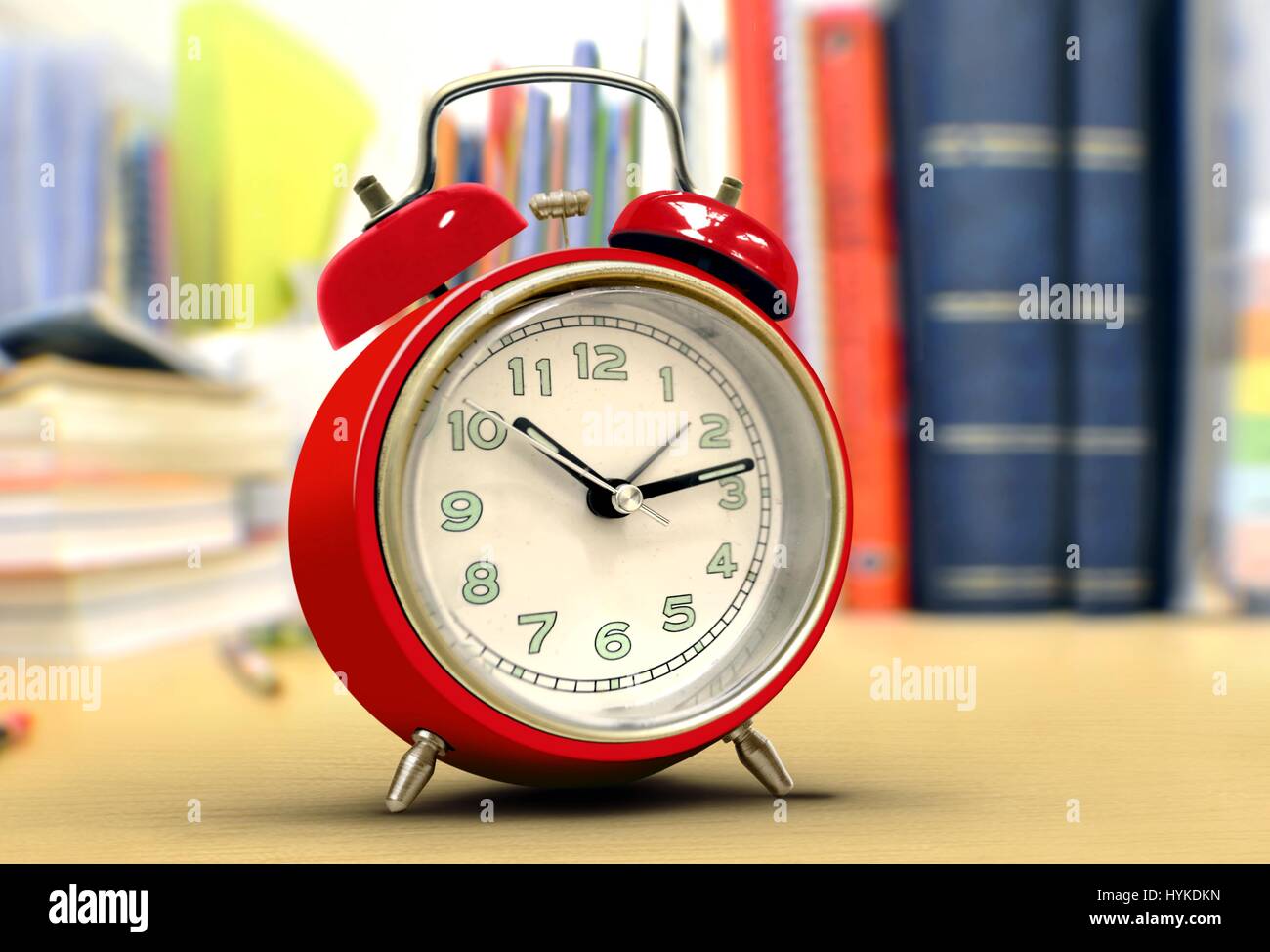 Vintage red alarm clock hi-res stock photography and images - Alamy
