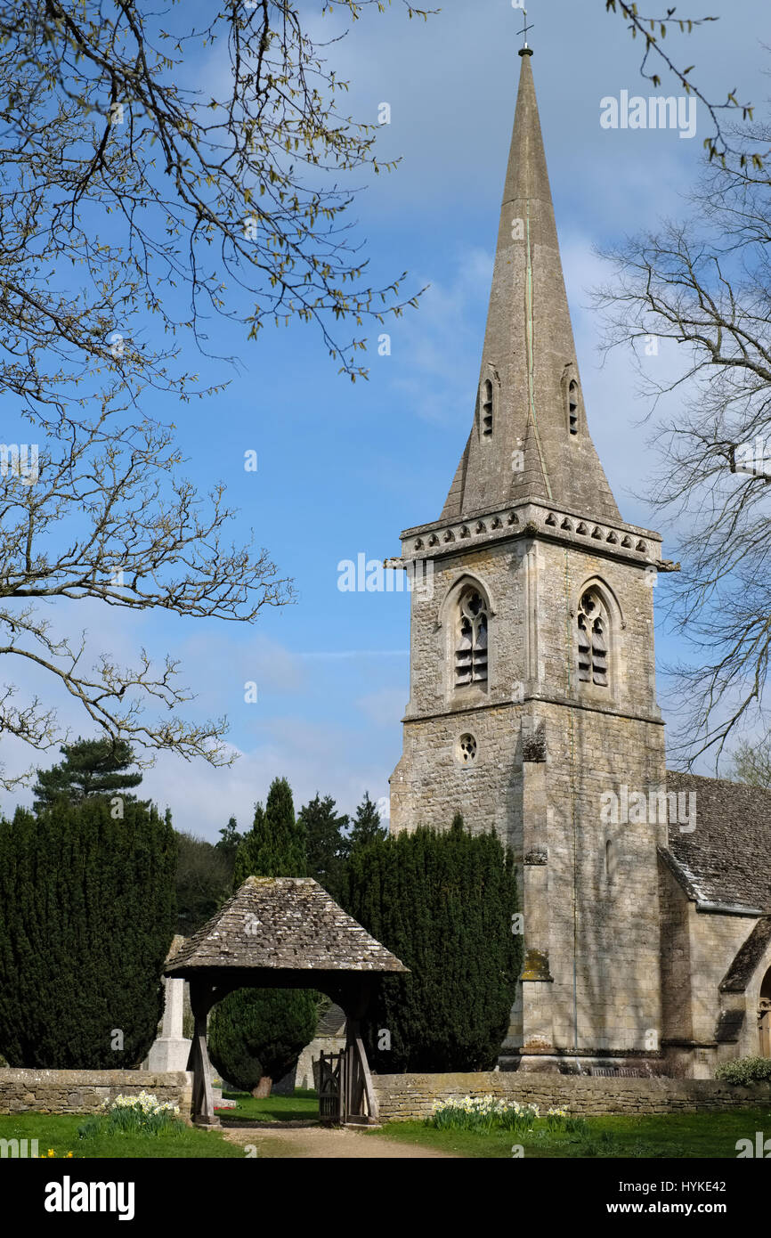Exterior View of St. Mary's Church in Lower Slaughter Stock Photo - Alamy
