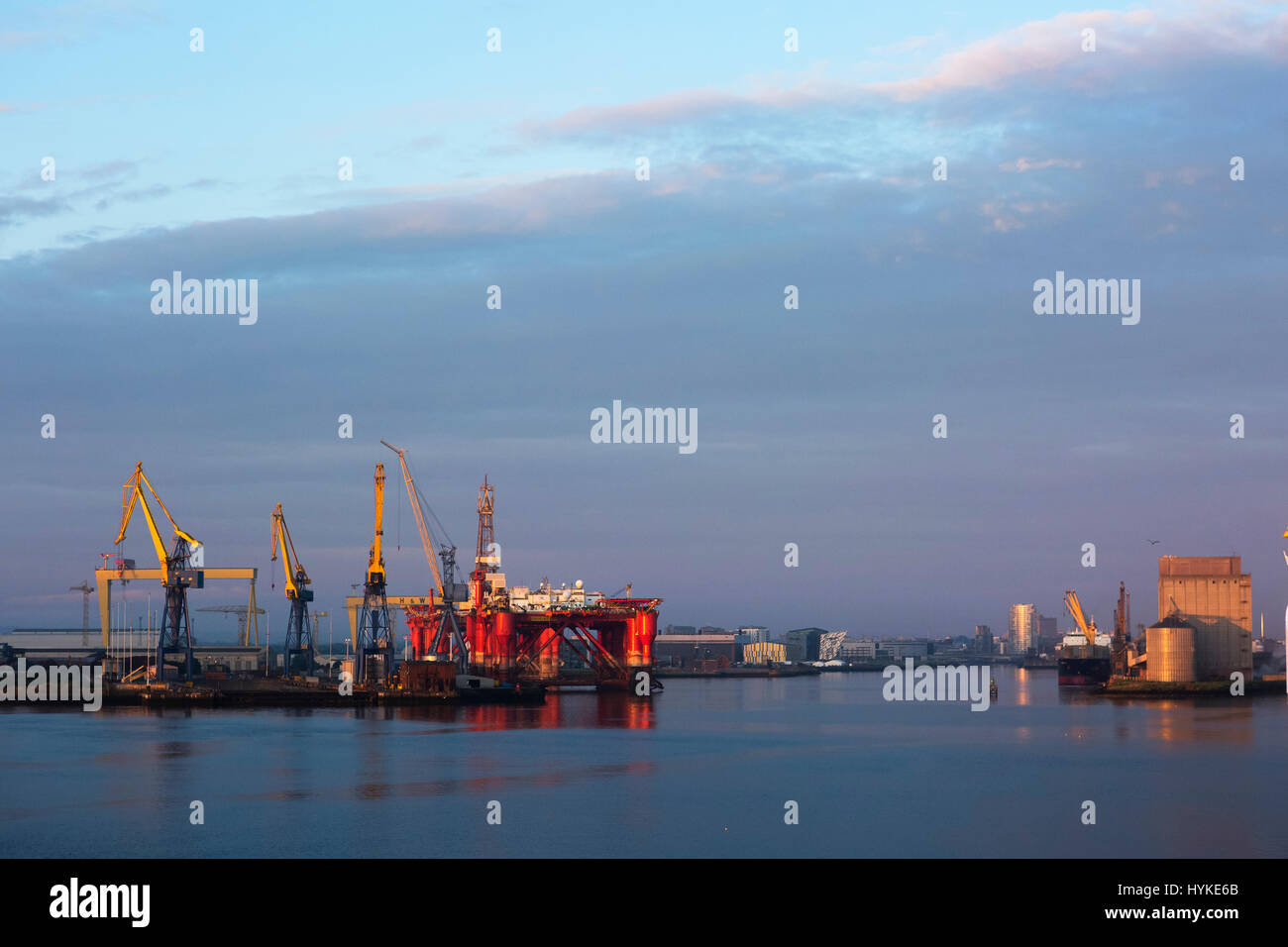 Belfast port sunrise hi-res stock photography and images - Alamy