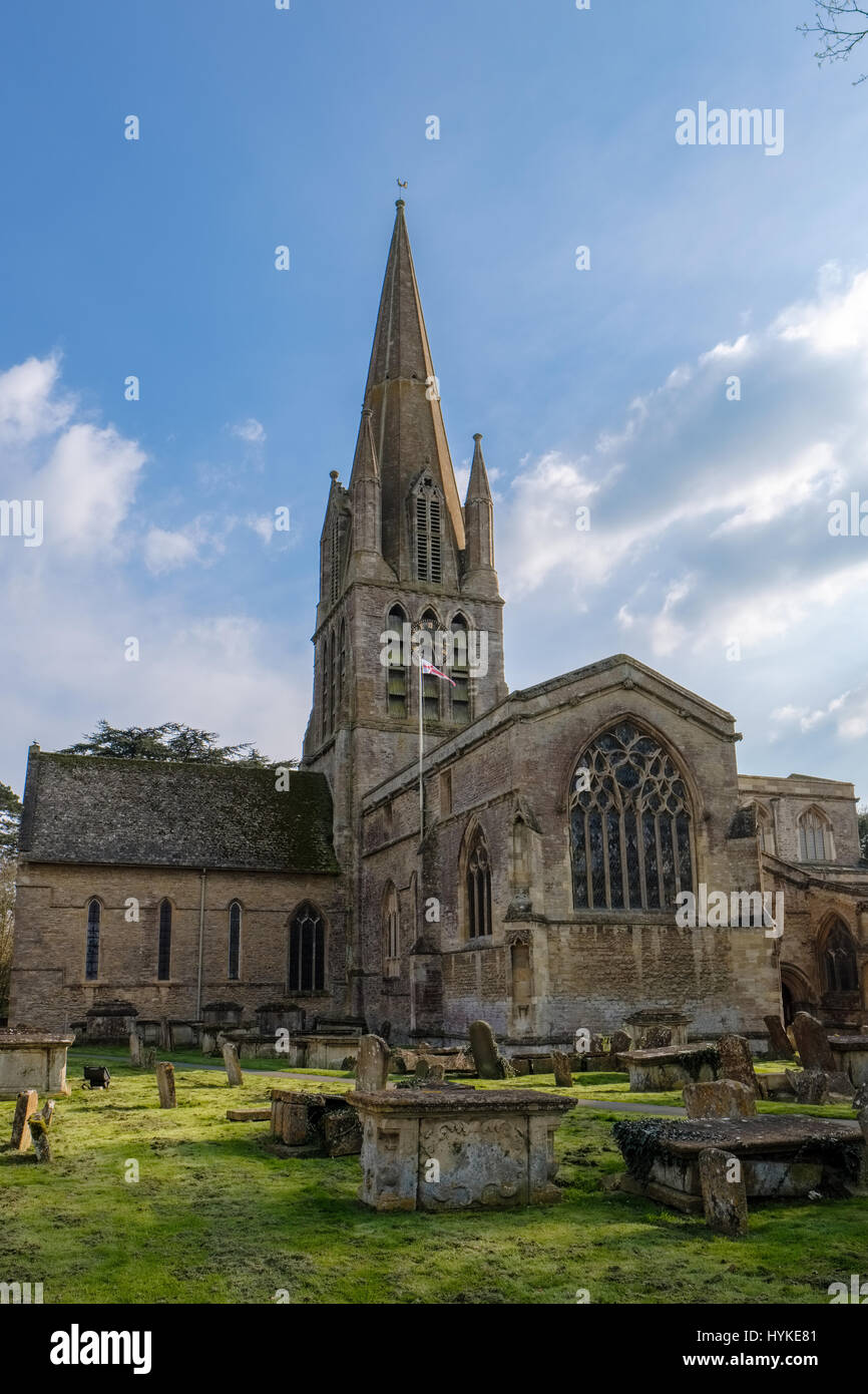 The Church of St Mary's on The Green in Witney Stock Photo - Alamy