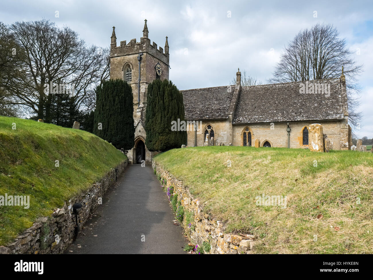 Upper slaughter church hi-res stock photography and images - Alamy