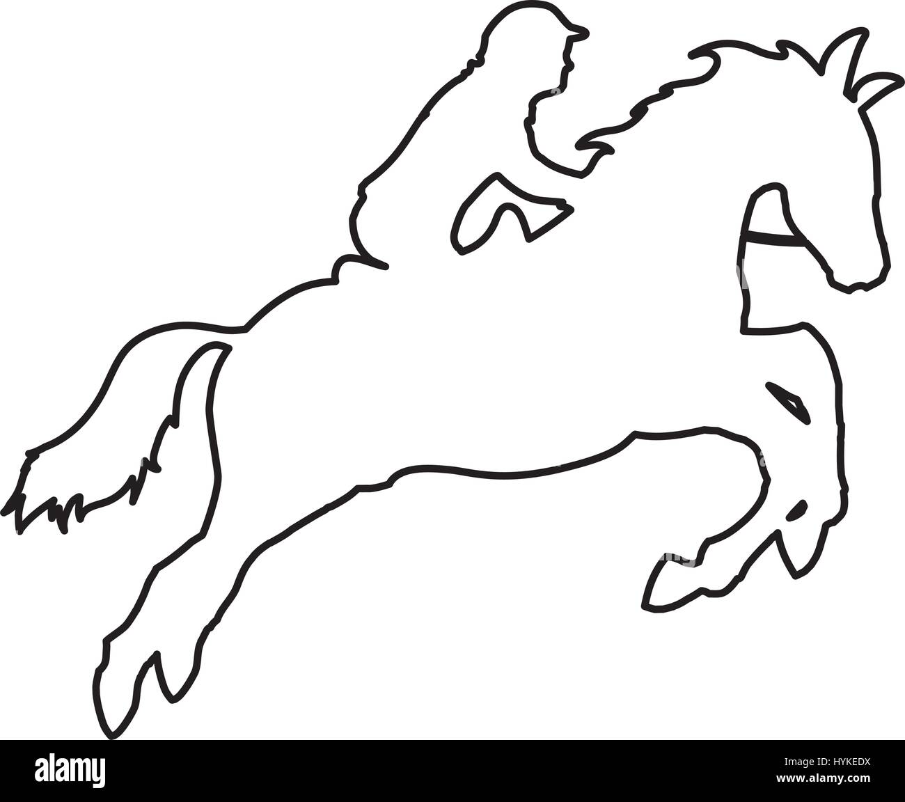 Horse riding equestrian sport icon vector illustration graphic design ...