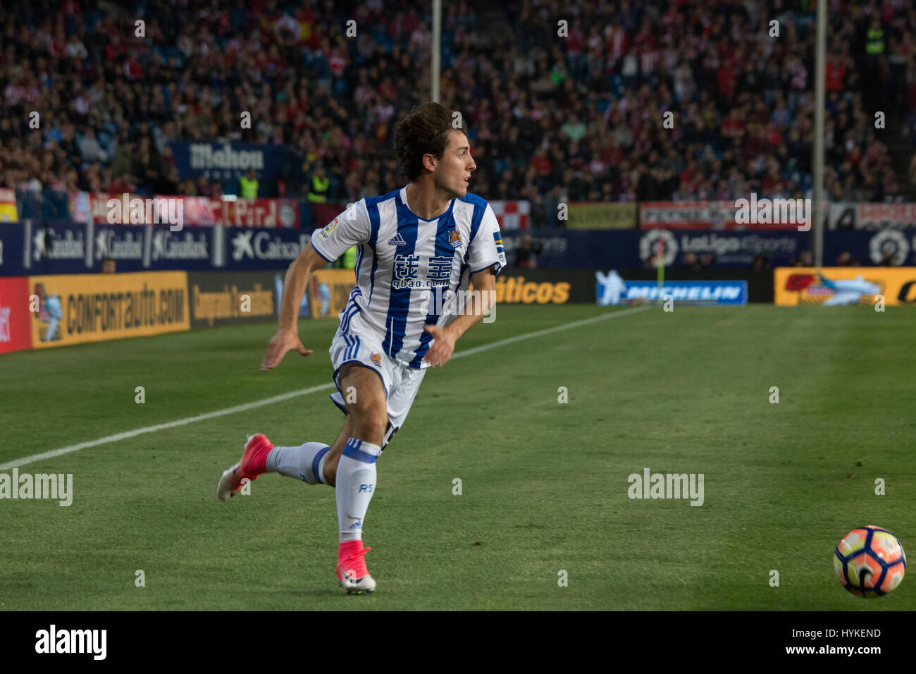 Yuri B. try to pass during the match between Atletico de Madrid and ...