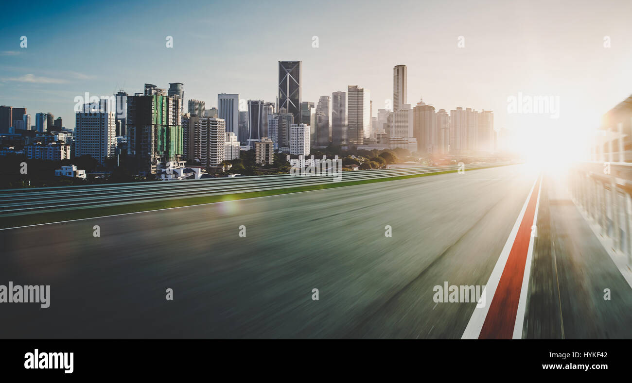 Motion blurred racetrack Stock Photo - Alamy