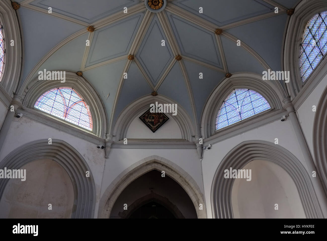 The Ceiling in St Mary's Church in Micheldever Stock Photo - Alamy