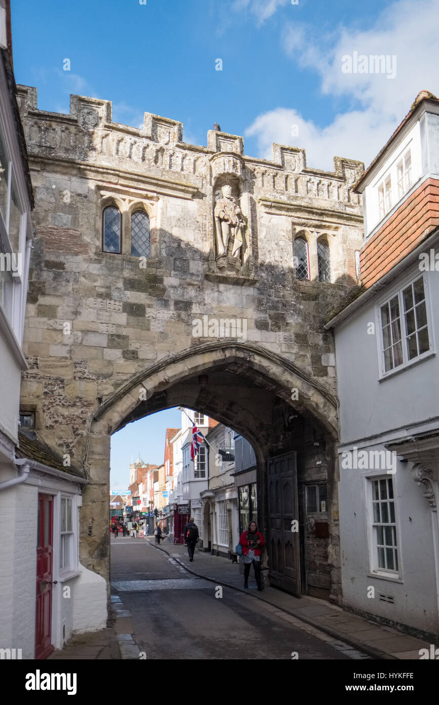 Cathedral gate salisbury hi-res stock photography and images - Alamy