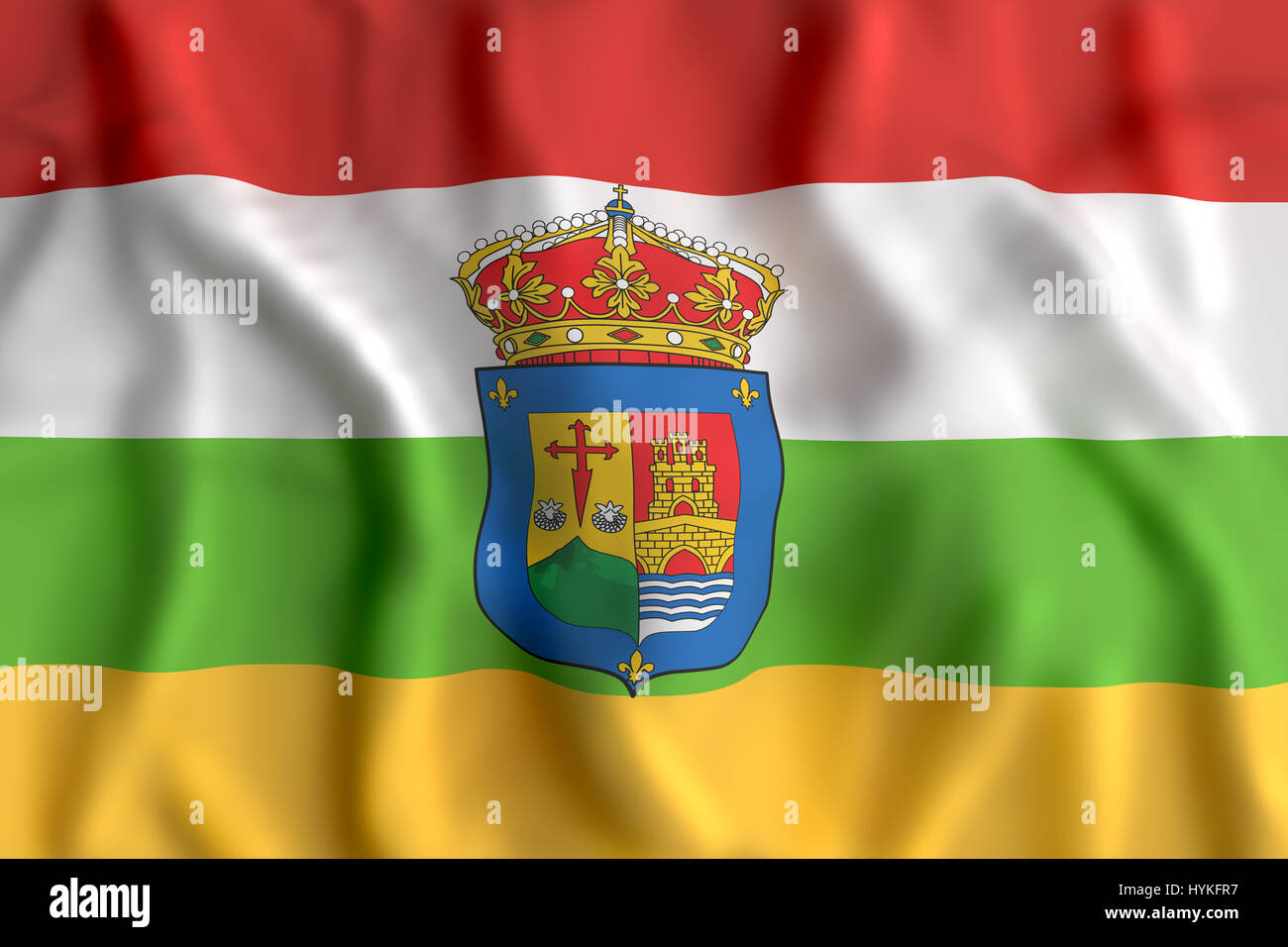 3d rendering of a La Rioja flag waving Stock Photo - Alamy