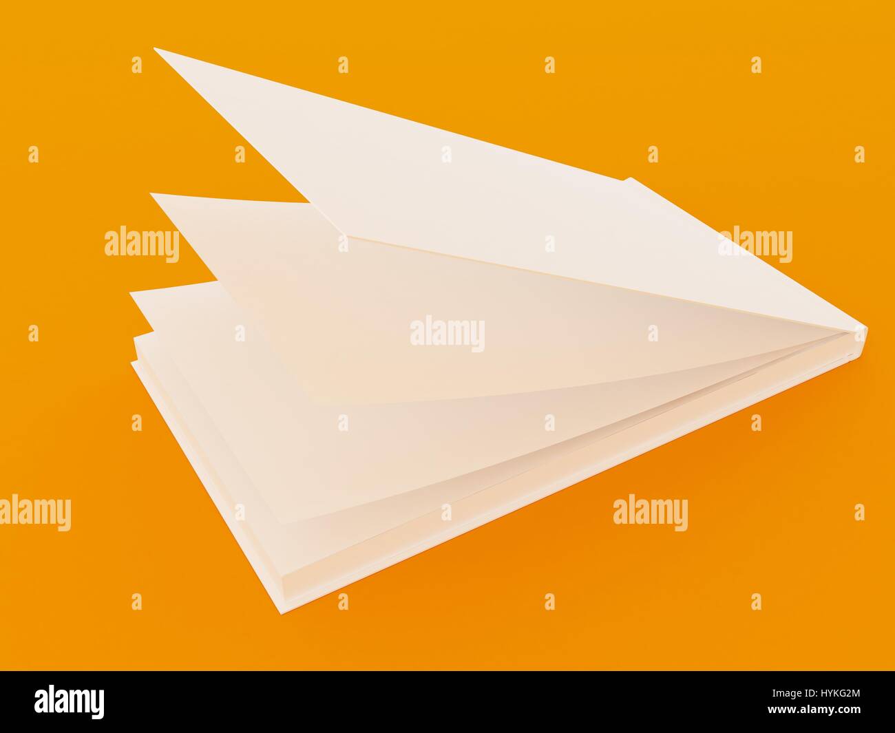 3D Illustration of Brochure Template on color background Stock Photo ...