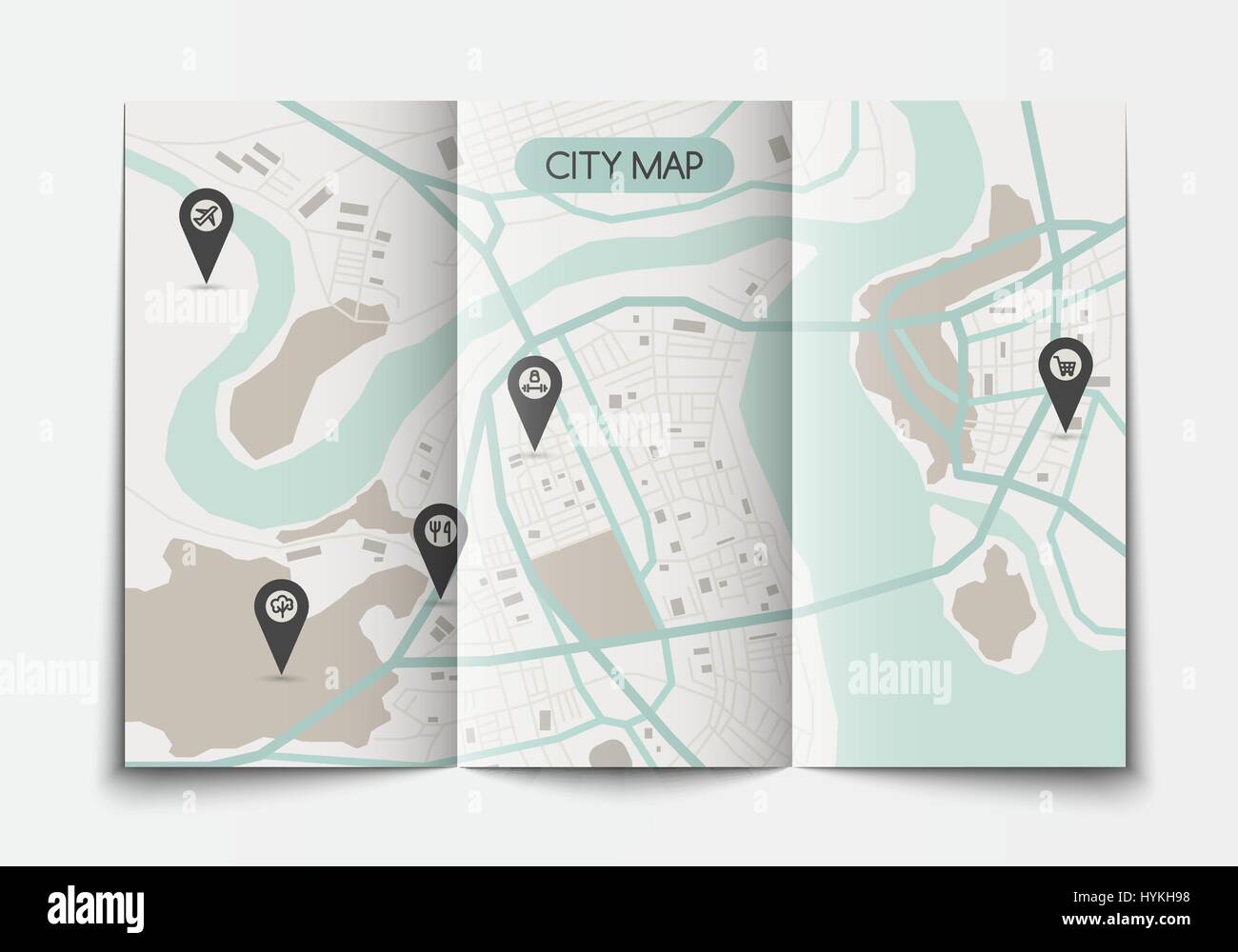 Paper road map hi-res stock photography and images - Alamy