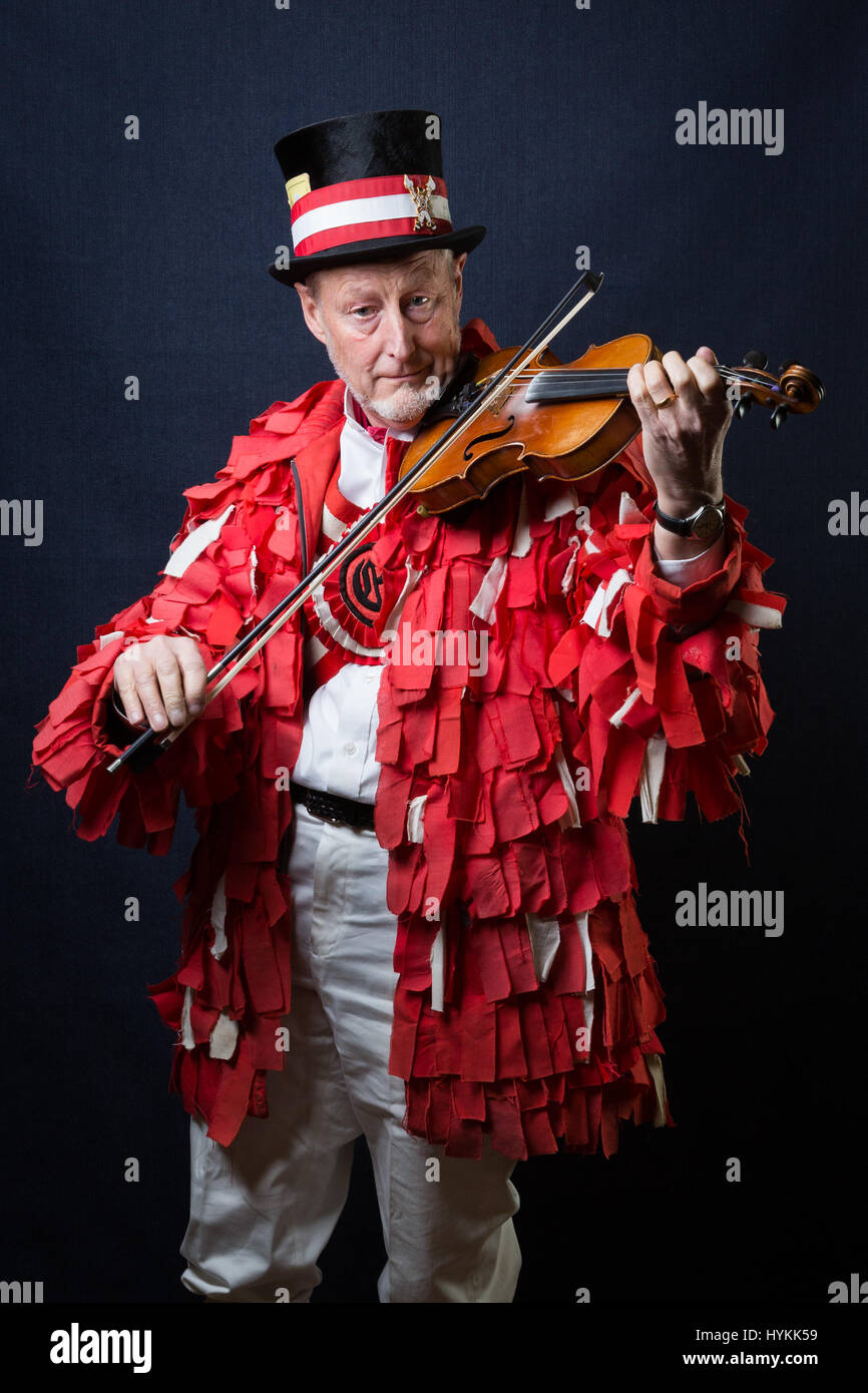 SURREY, UK: A Morris Man in traditional costume. A CELEBRATION of ...