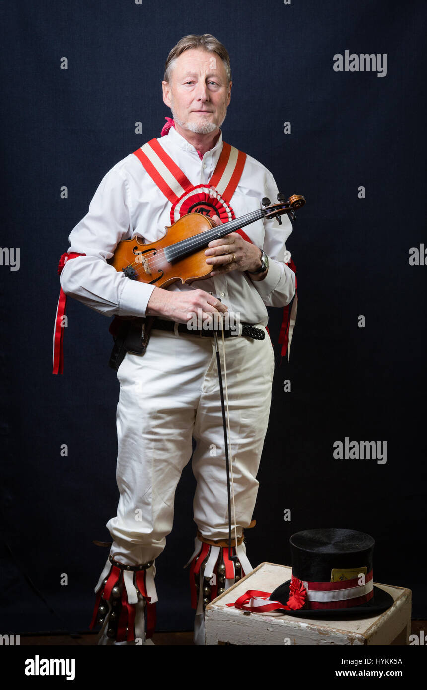 SURREY, UK: A Morris Man in traditional costume. A CELEBRATION of ...