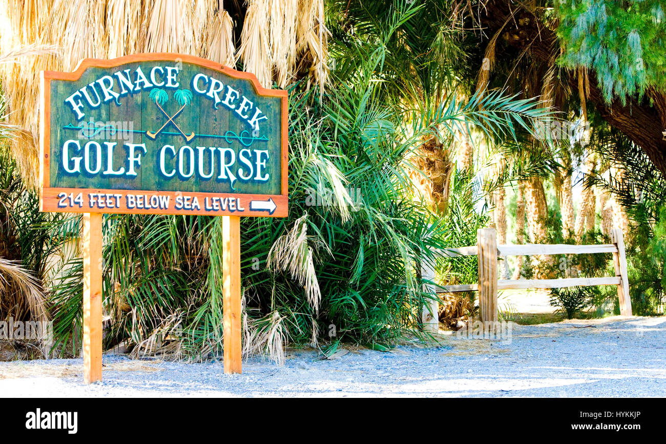 Furnace Creek, Death Valley National Park, California, USA Stock Photo ...