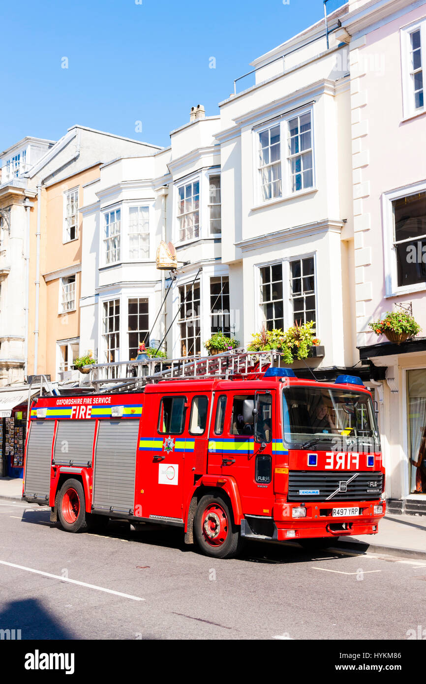 fire engine, Oxford, England Stock Photo - Alamy