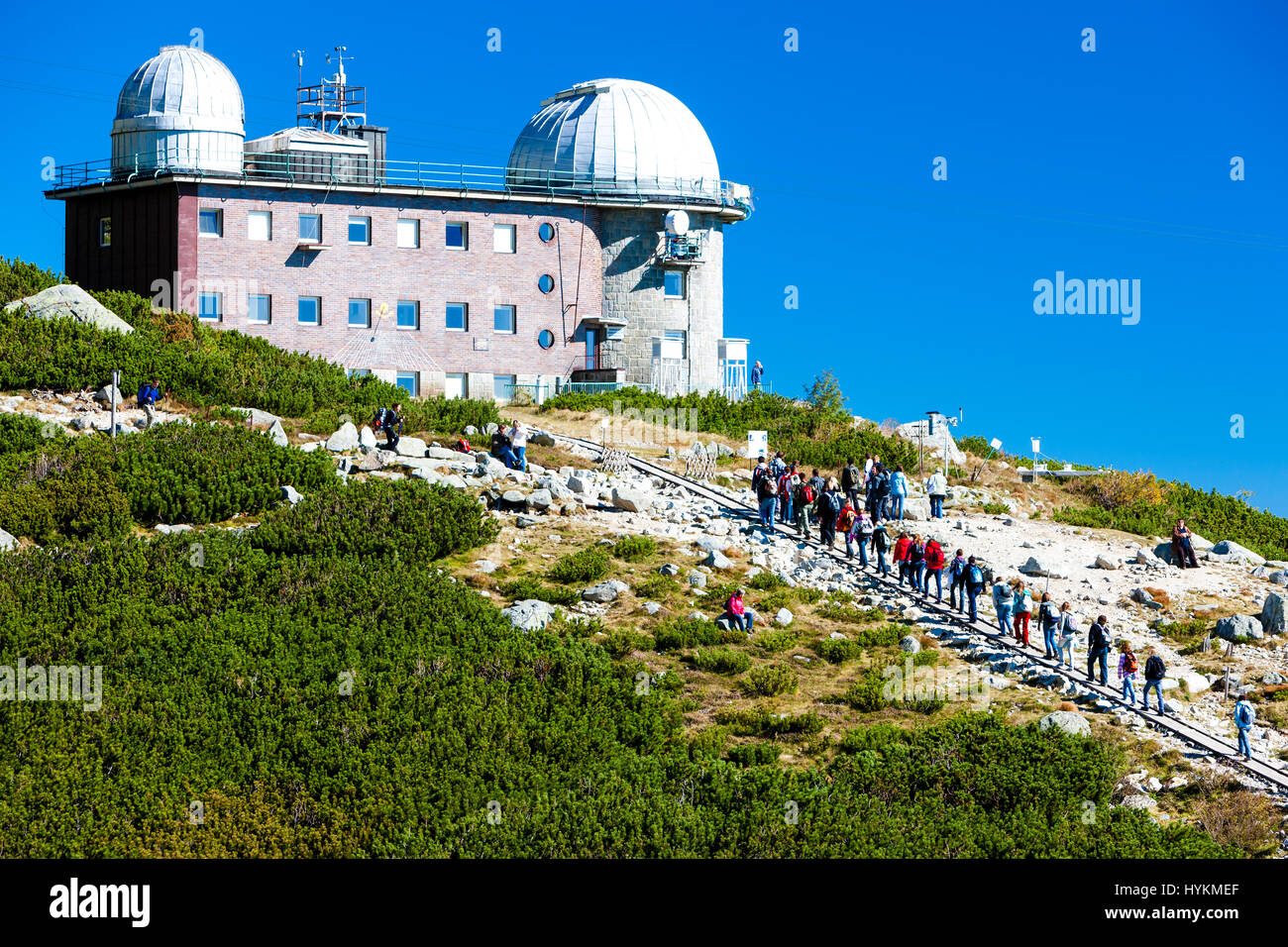 observatory at Rock Tarn (Skalnate pleso), Vysoke Tatry (High Tatras ...