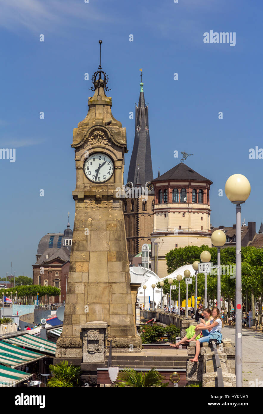 Clock tower dusseldorf hi-res stock photography and images - Alamy