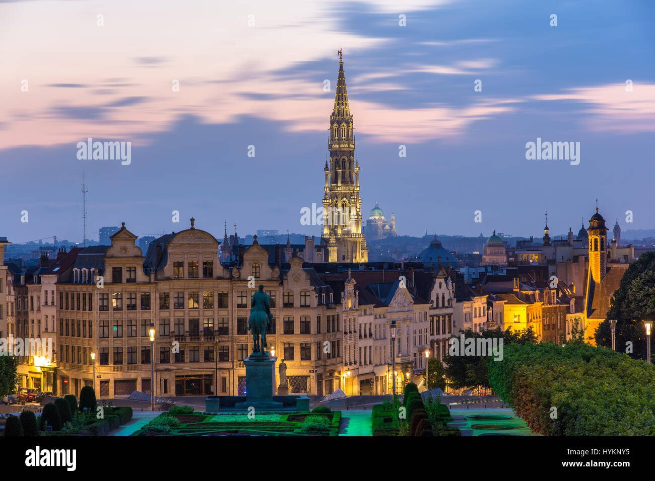 View of Brussels city center - Belgium Stock Photo - Alamy