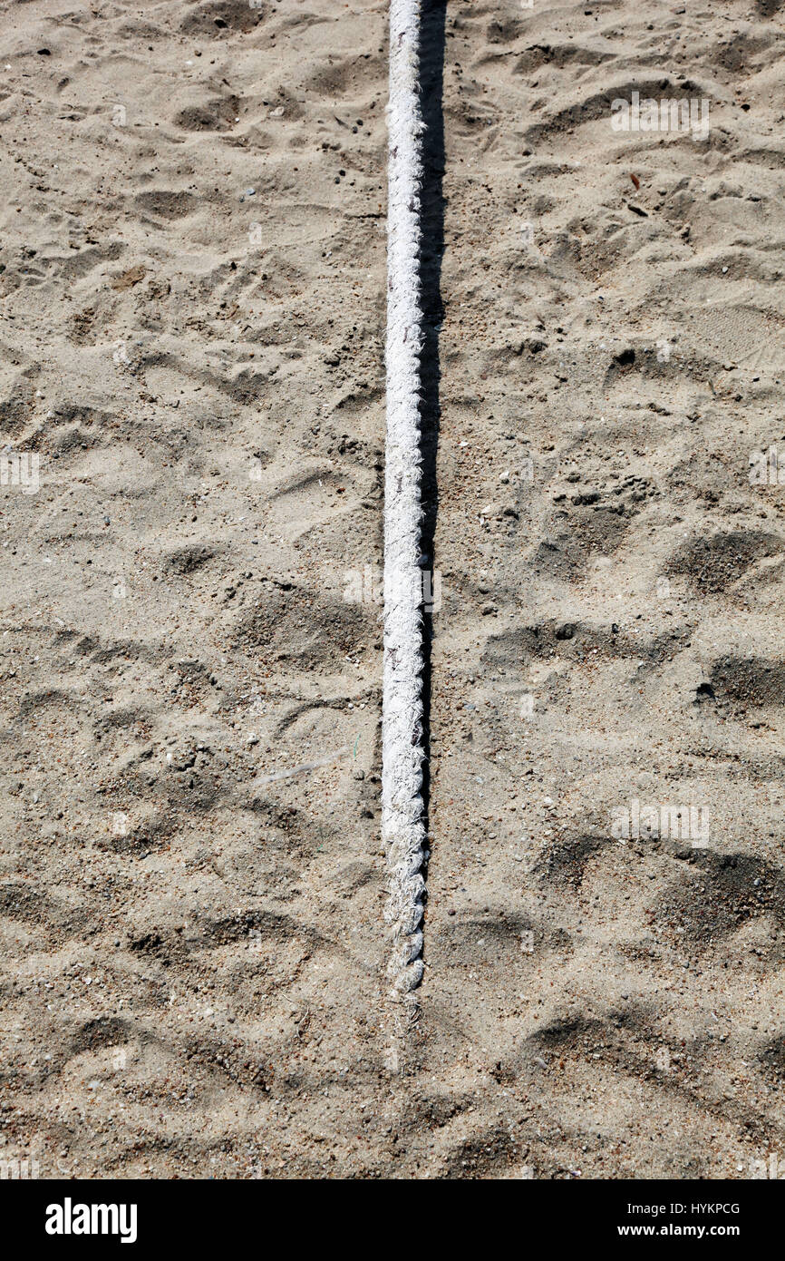 Rope on the beach sand hi-res stock photography and images - Alamy