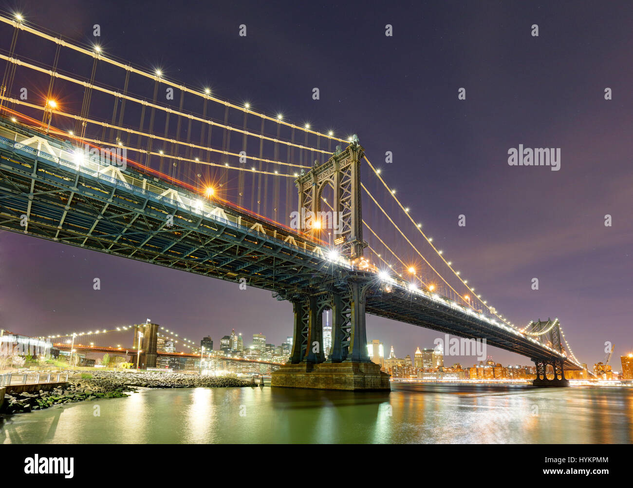City river in night bridge hi-res stock photography and images - Alamy