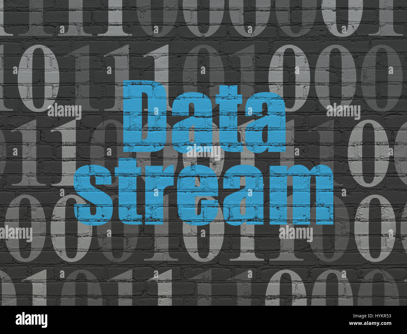 Data concept: Data Stream on wall background Stock Photo - Alamy