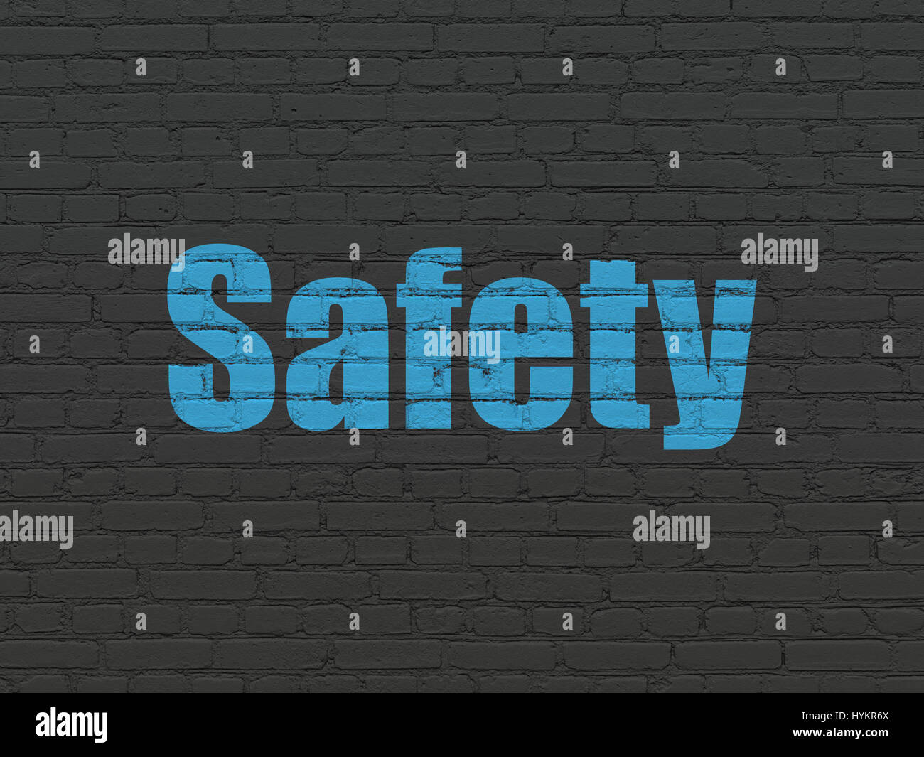 Security concept: Safety on wall background Stock Photo - Alamy