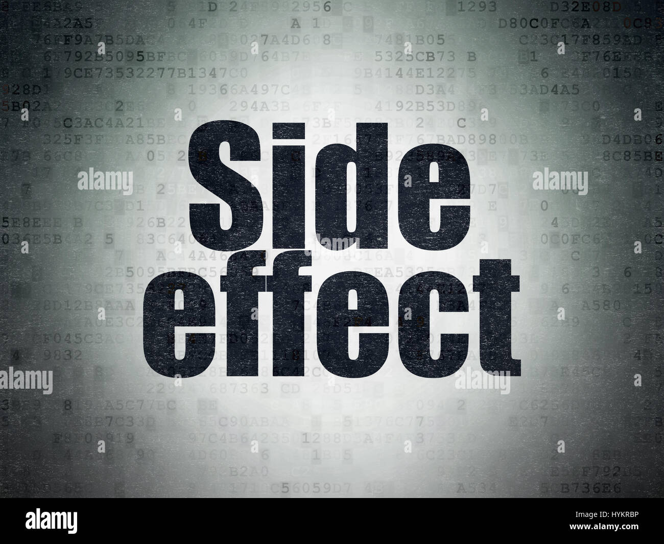 Medicine concept: Side Effect on Digital Data Paper background Stock ...