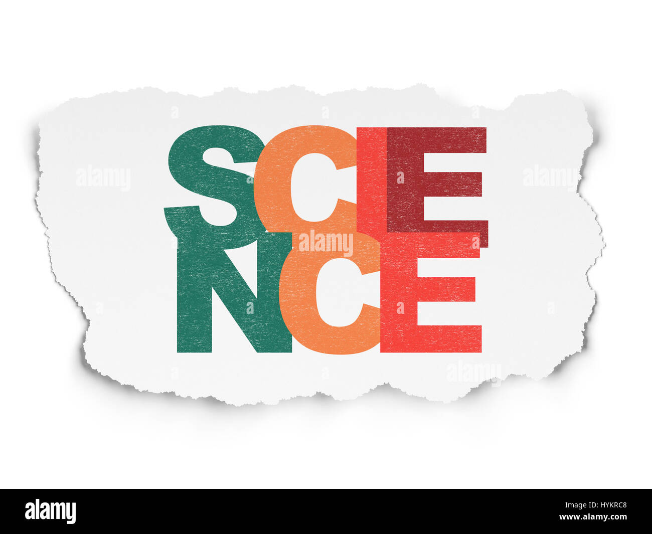 Science concept: Science on Torn Paper background Stock Photo - Alamy