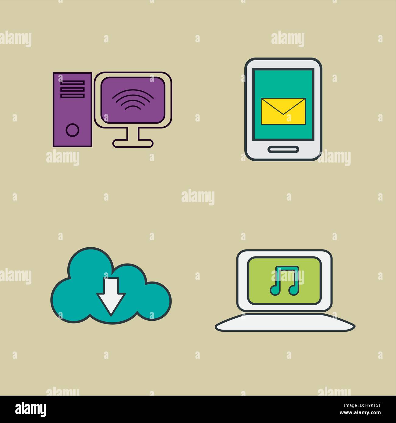 technology concept with icon design, vector illustration 10 eps graphic ...