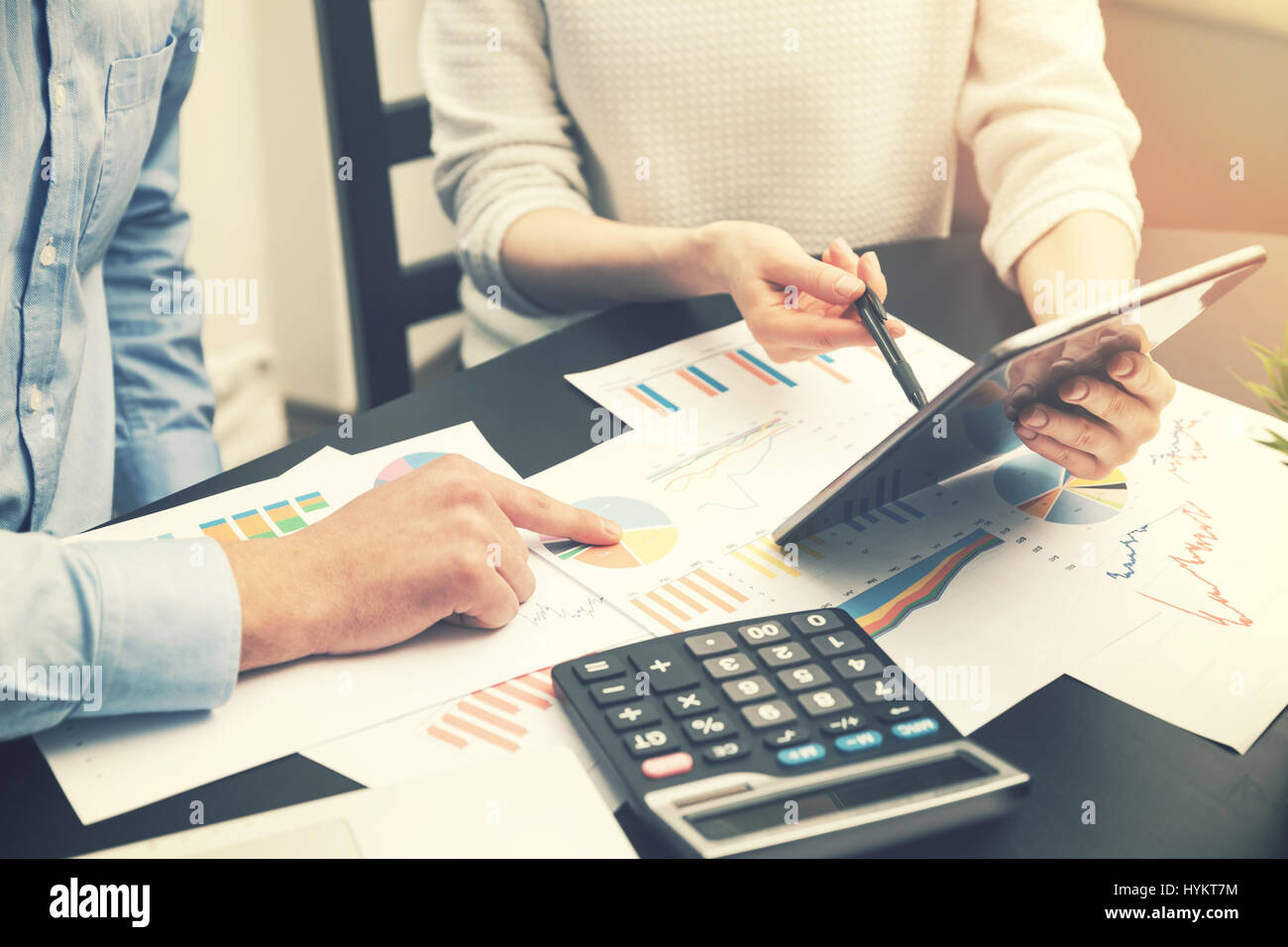 Financial data analysis graphs charts hi-res stock photography and ...