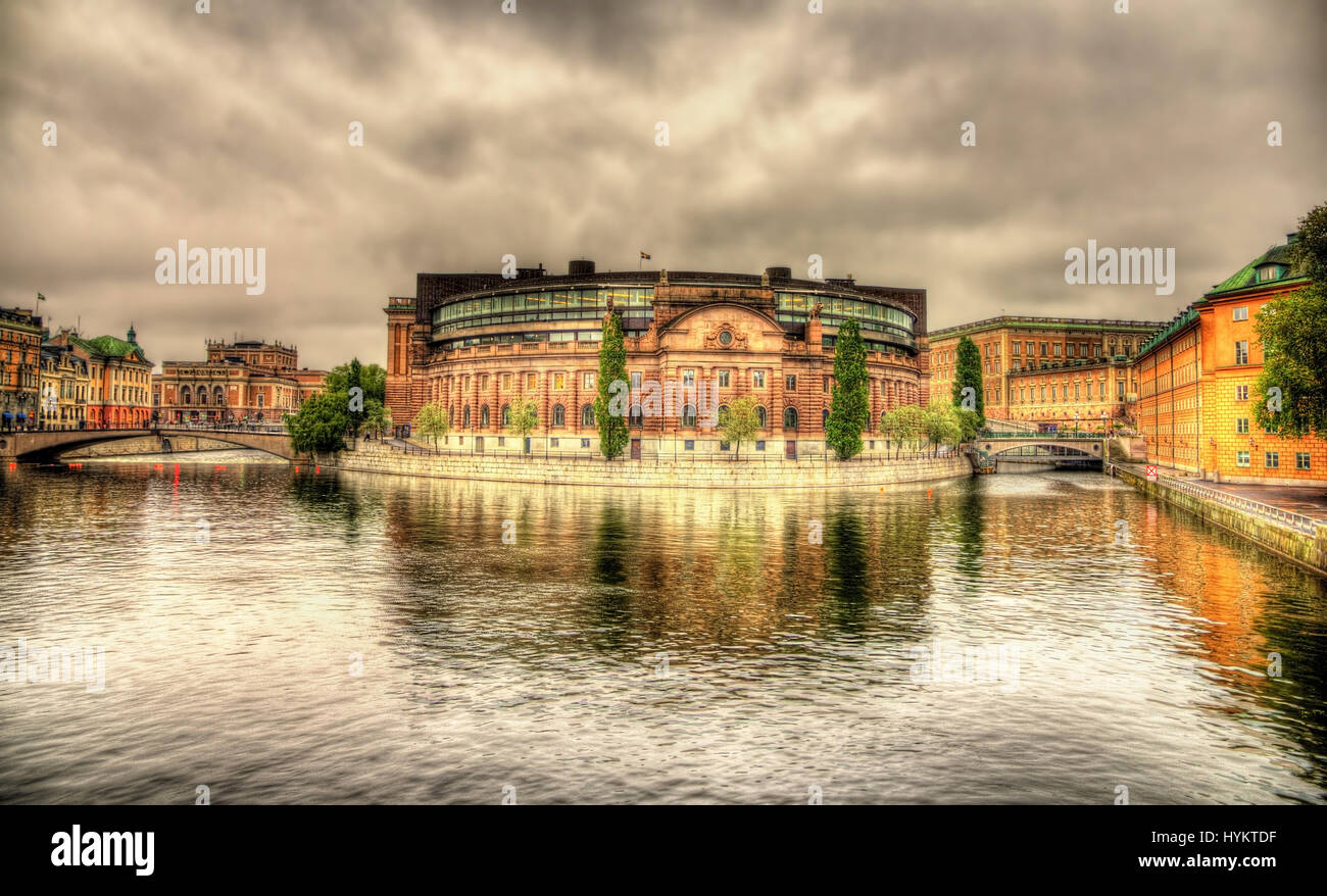 Swedish parliament building hi-res stock photography and images - Alamy