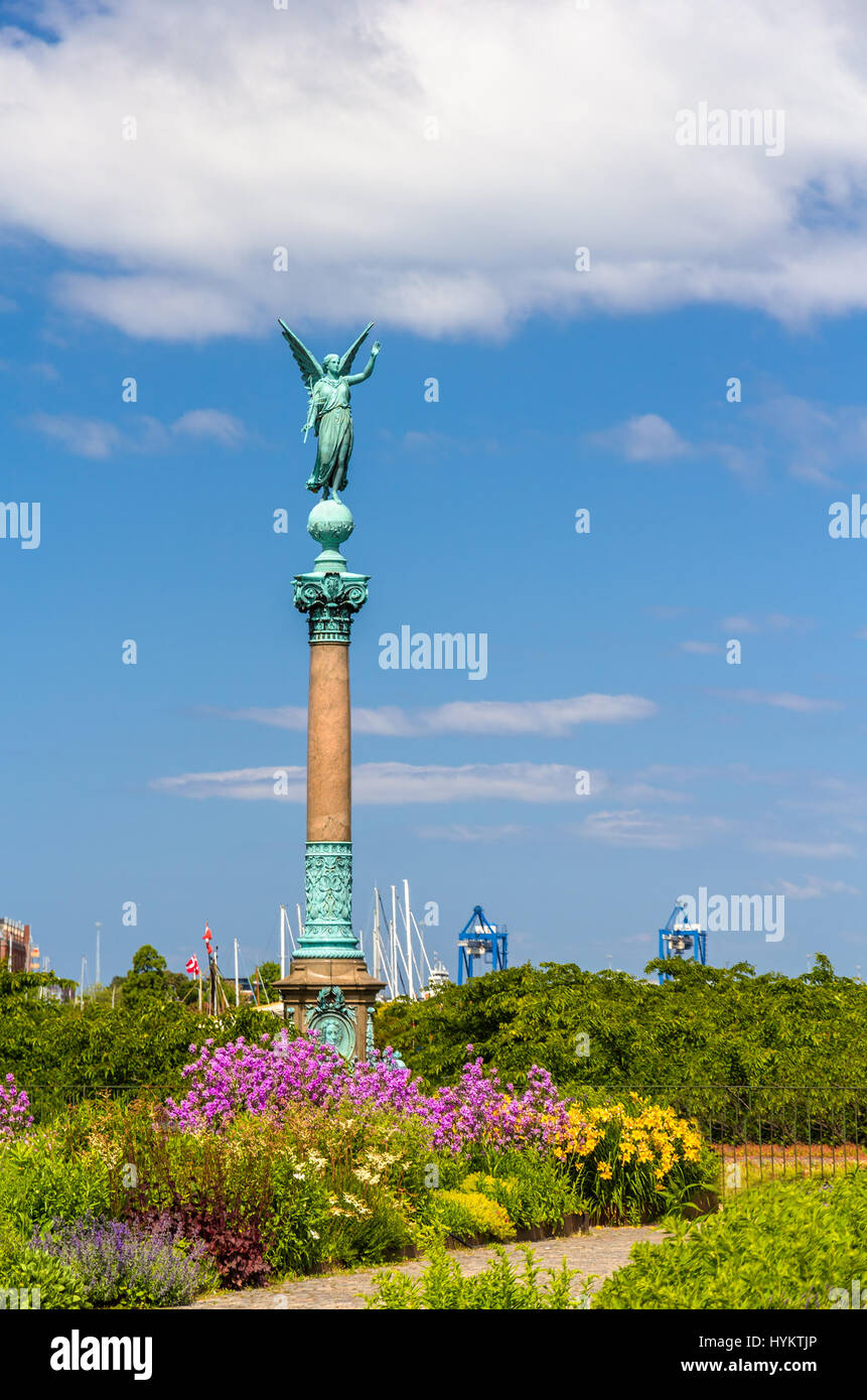 View of statue of Angel of Peace in Copenhagen Stock Photo - Alamy