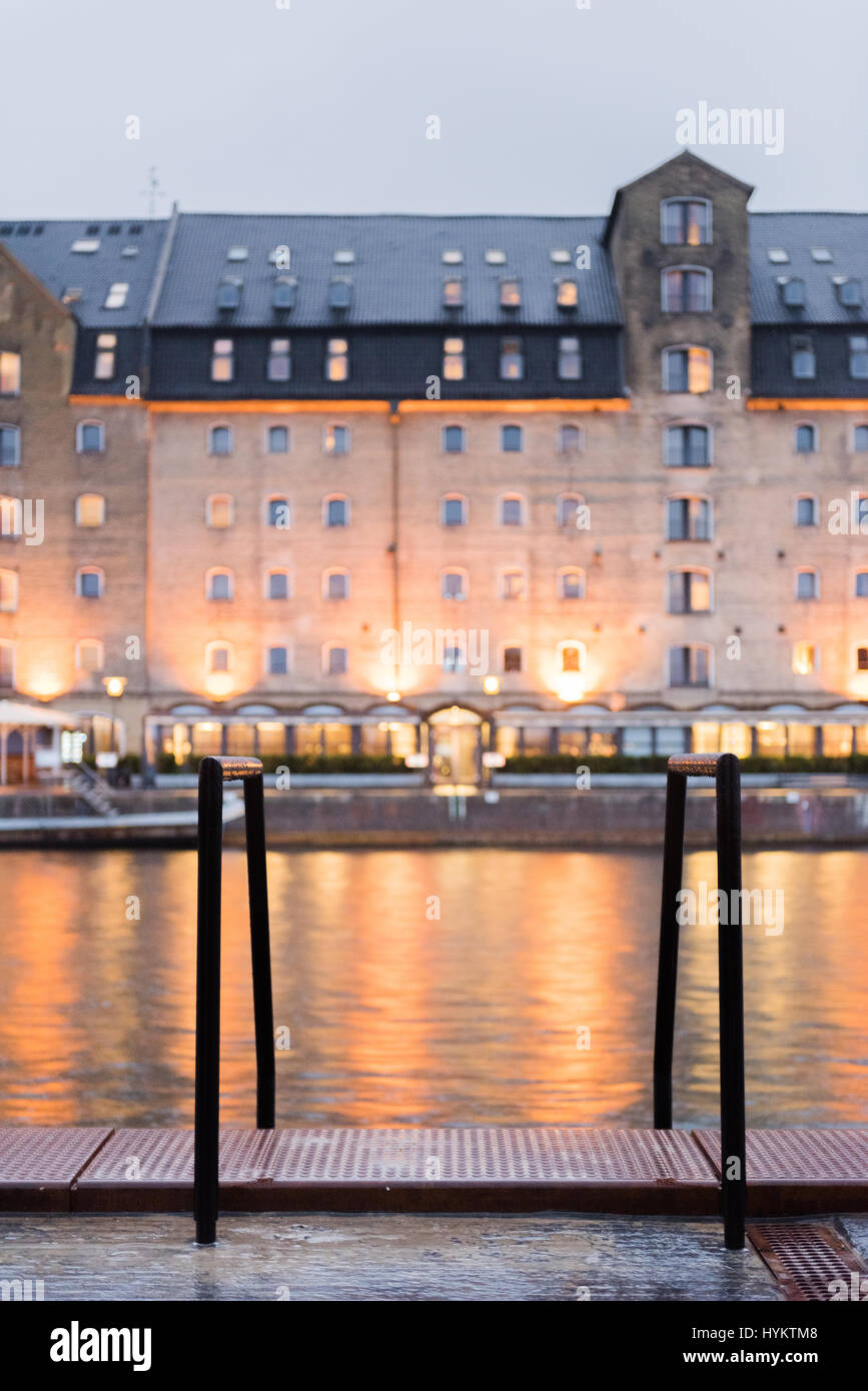 Reflections over the water in Copenhagen dock Stock Photo - Alamy