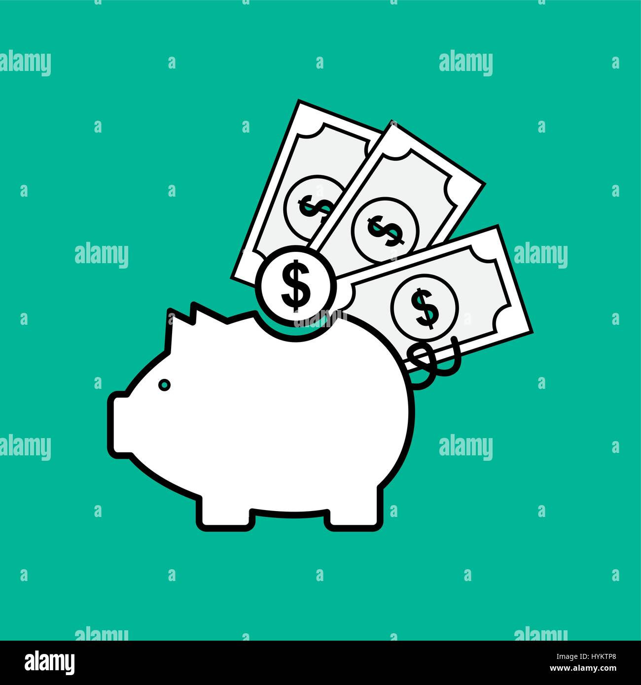 Money concept with icon design, vector illustration 10 eps graphic ...