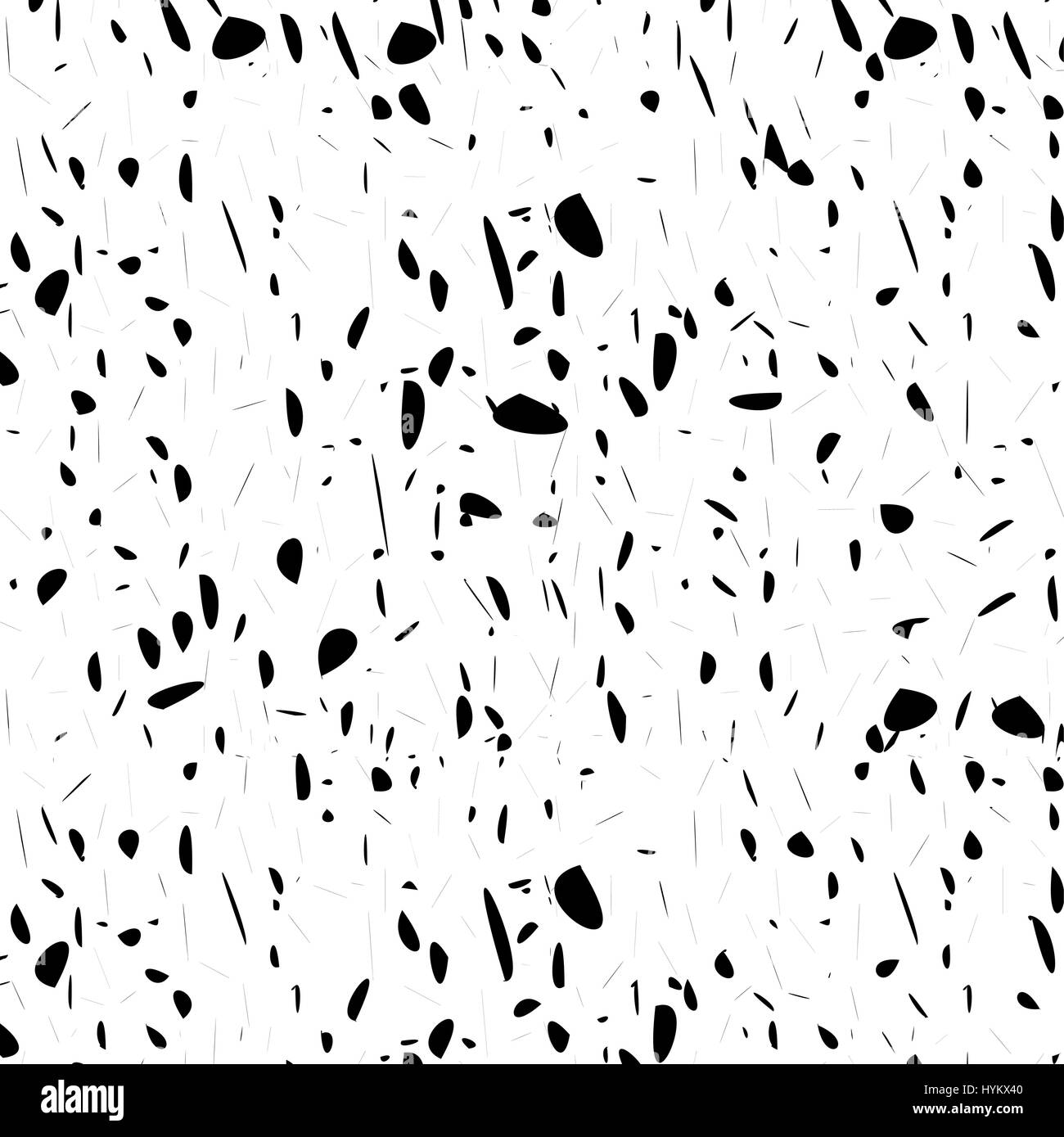 Seamless pattern, textured hand drawn black spots Stock Vector Image ...