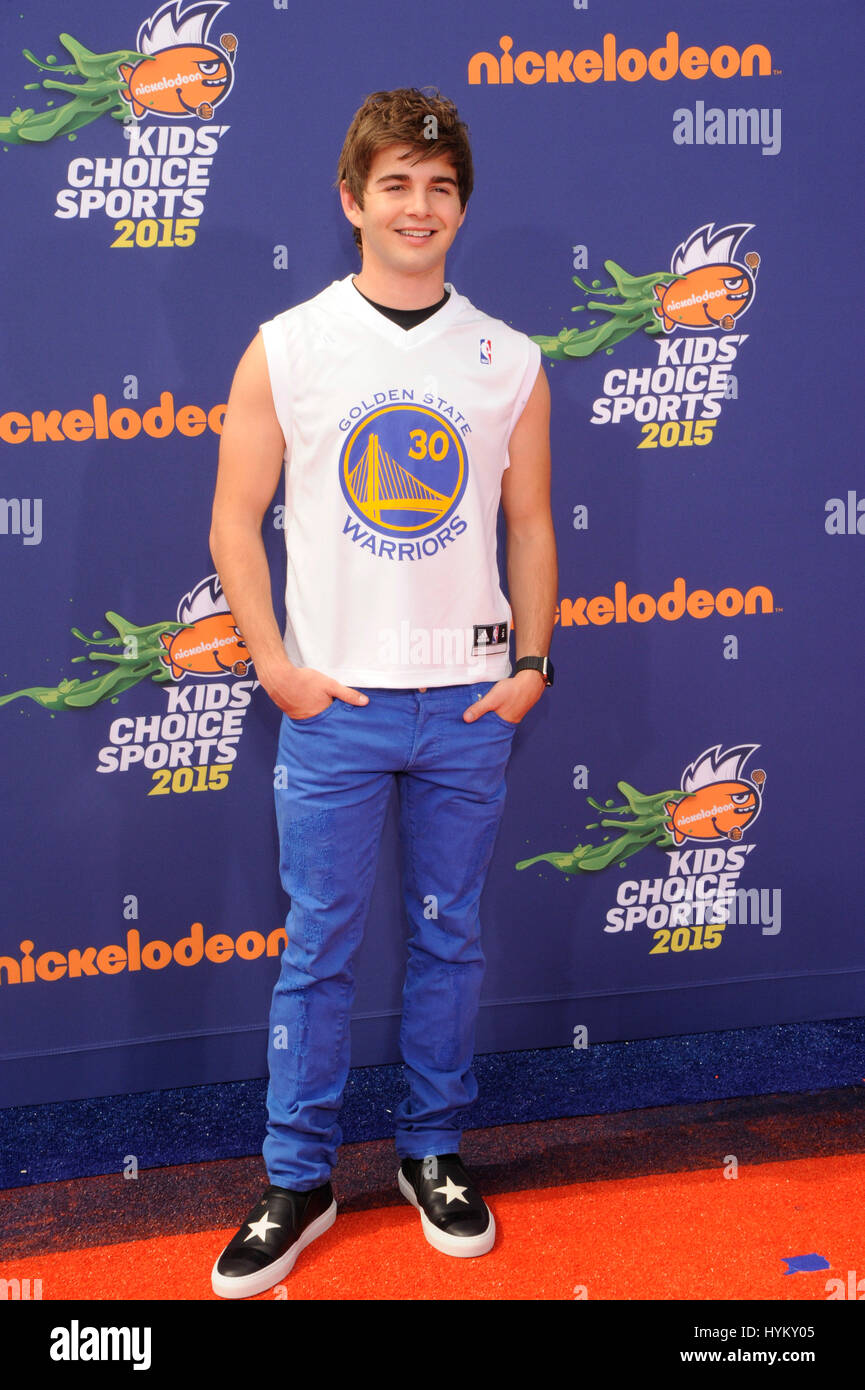 Actor Jack Griffo attends the 2015 Nickelodeon Kids Choice Sports ...