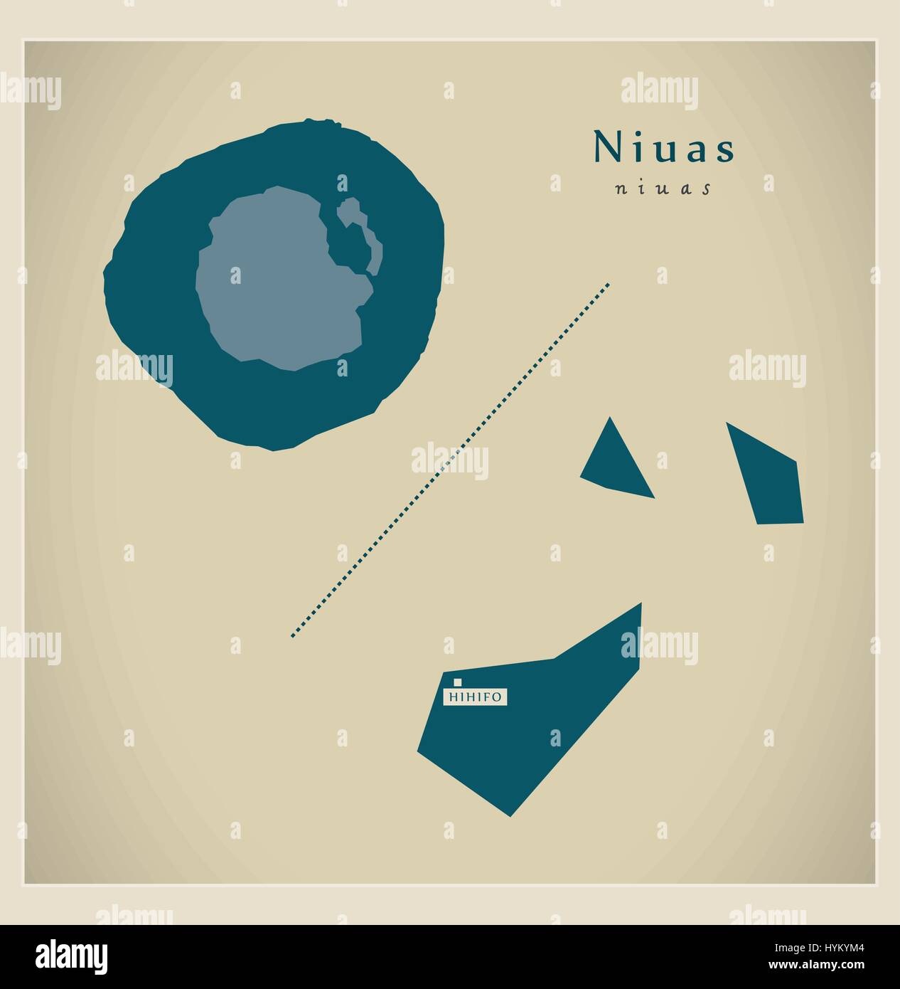 Modern Map - Niuas TO Stock Vector Image & Art - Alamy