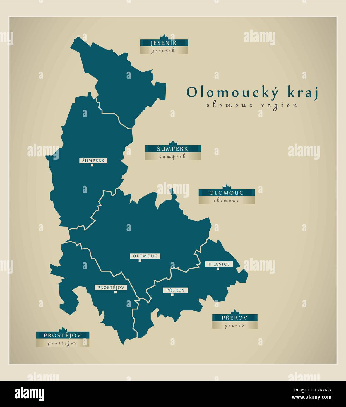 Map of olomouc hi-res stock photography and images - Alamy