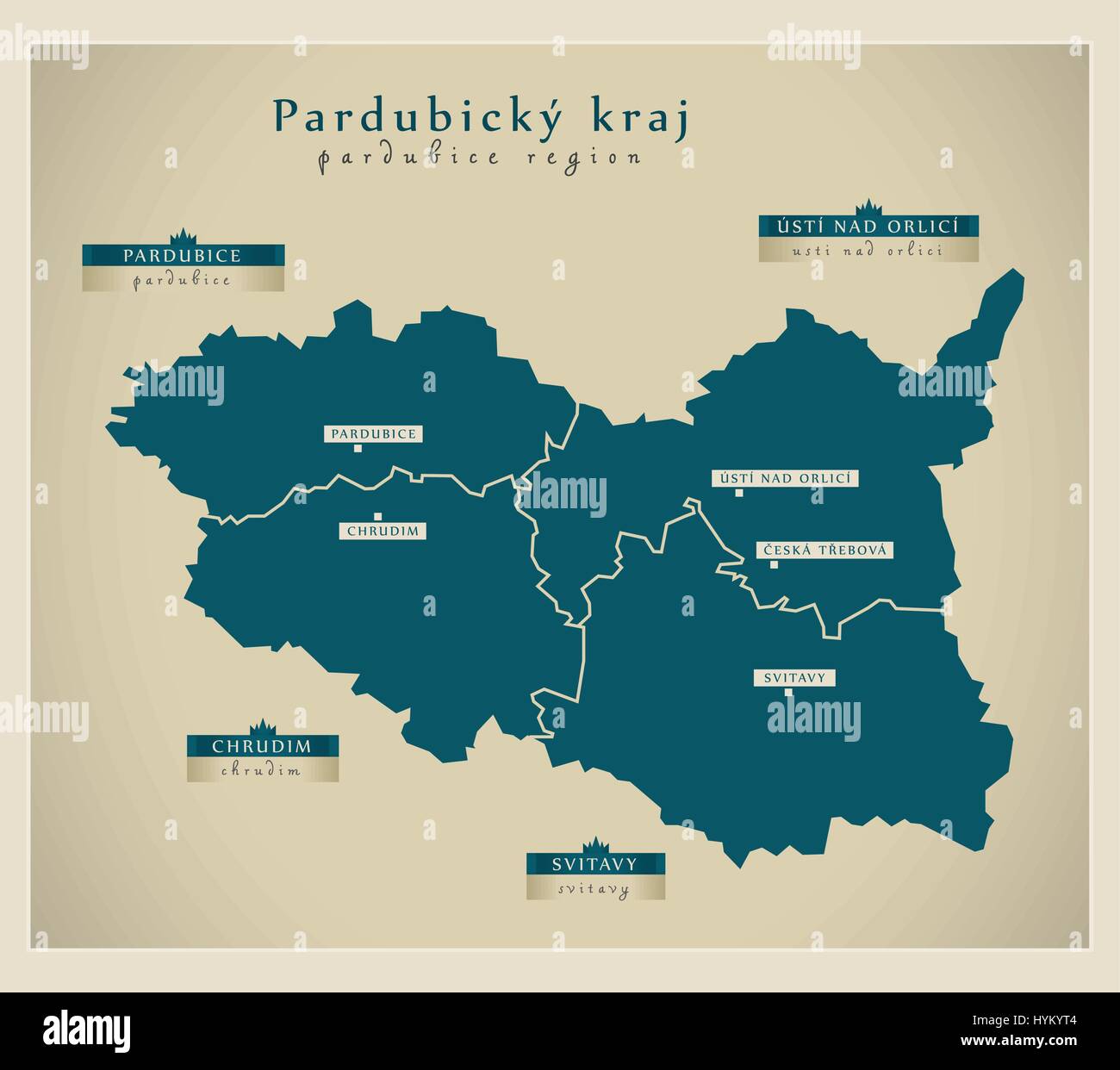 Pardubice map Stock Vector Images - Alamy