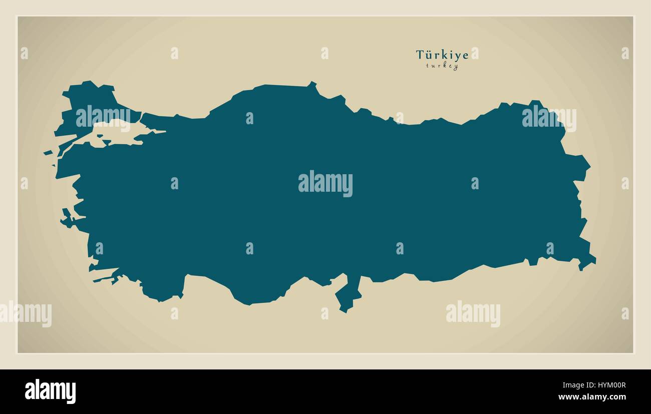 Map of modern turkey with cities Stock Vector Images - Alamy