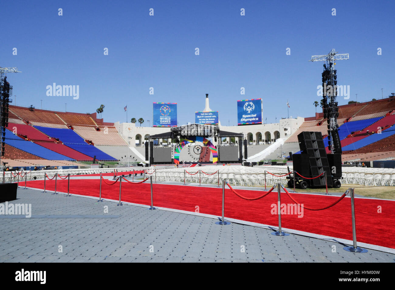 Red carpet stadium atmosphere at the Special Olympics World Games ...