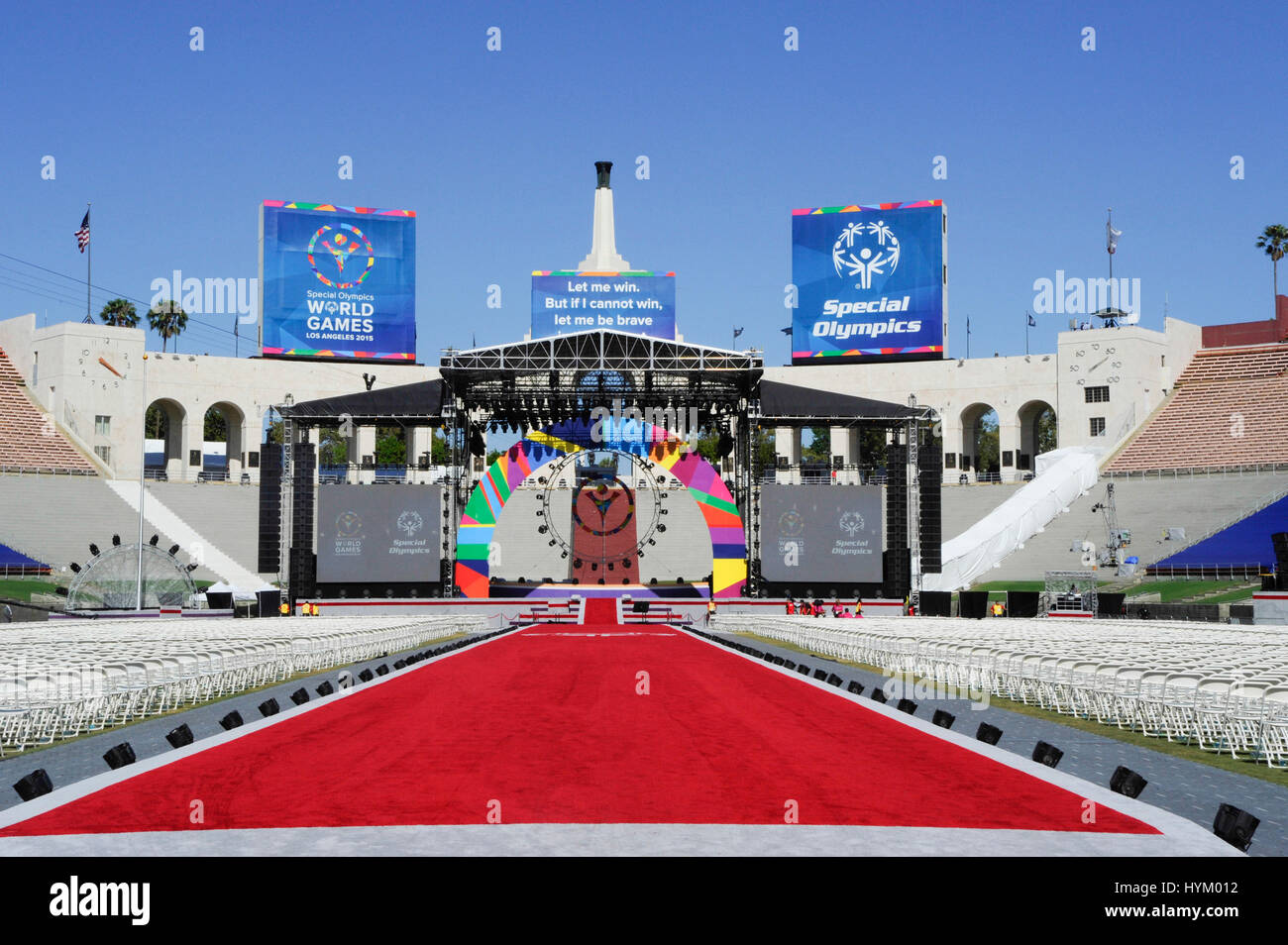 Red carpet stadium atmosphere at the Special Olympics World Games ...