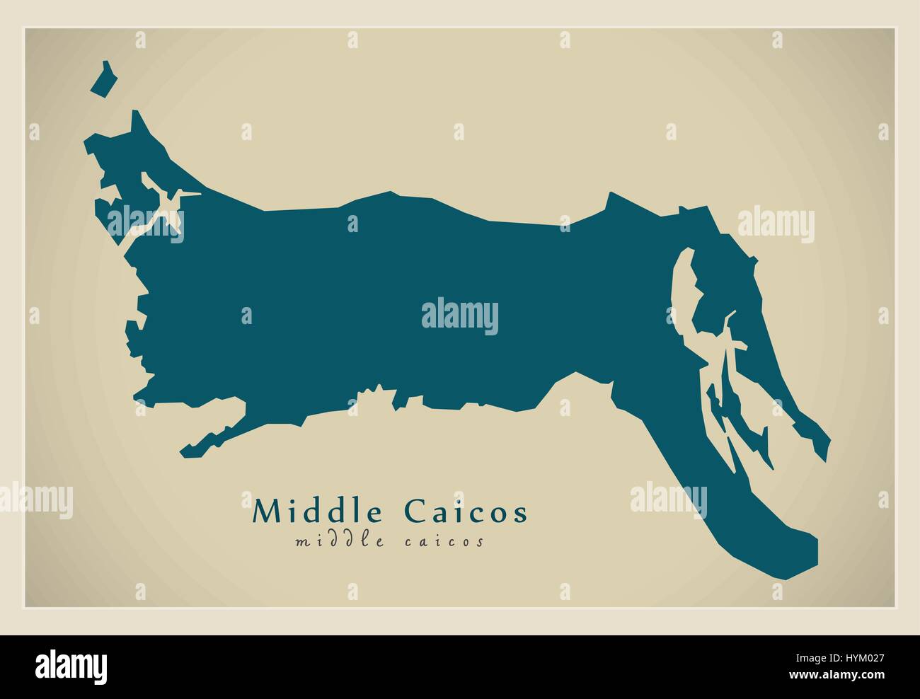 Turks caicos islands shape Stock Vector Images - Alamy