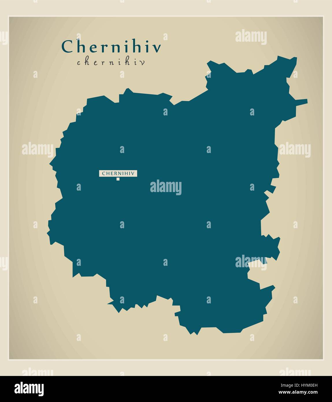 Modern Map - Chernihiv UA Stock Vector Image & Art - Alamy