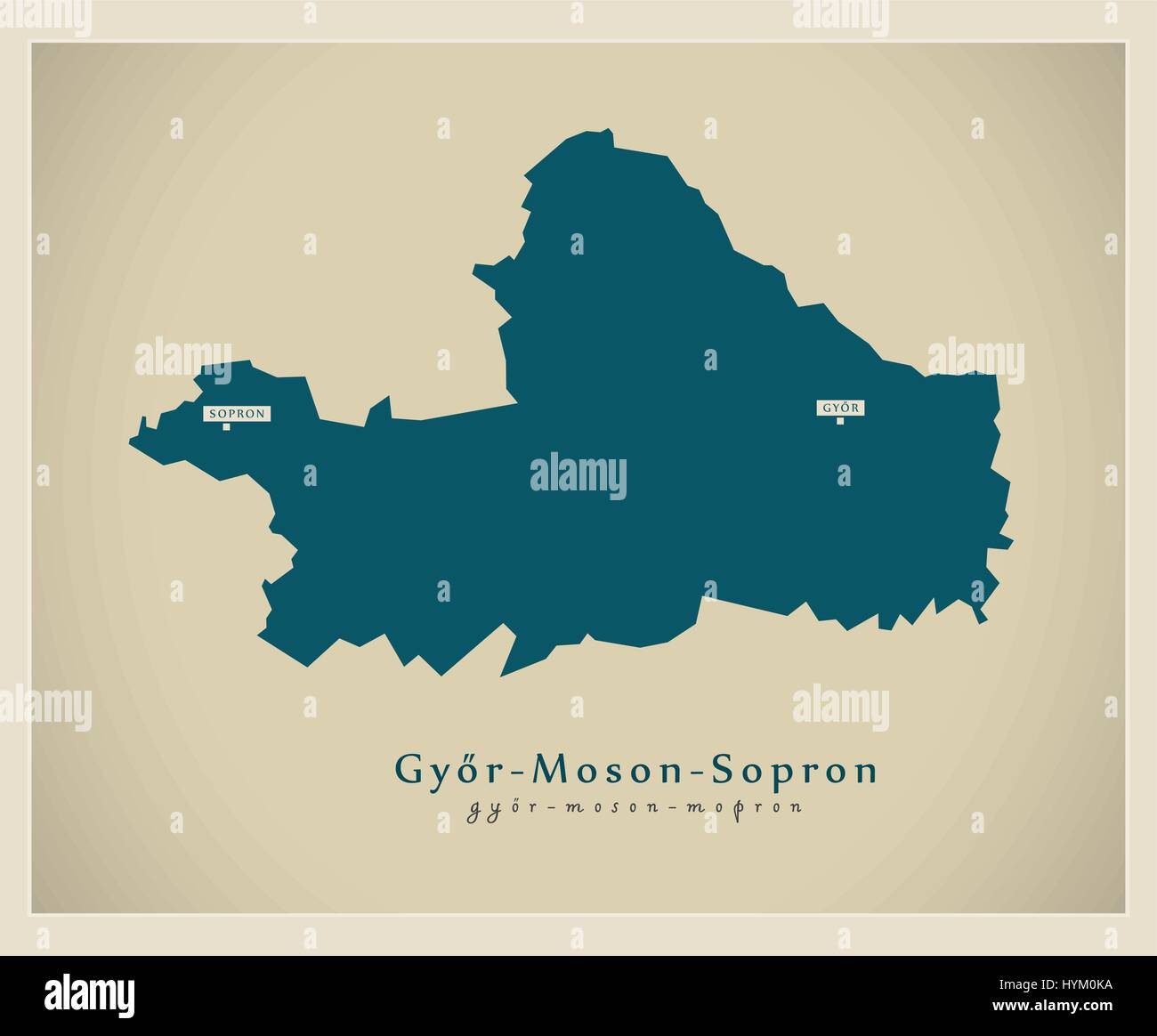 Gyor map hi-res stock photography and images - Alamy