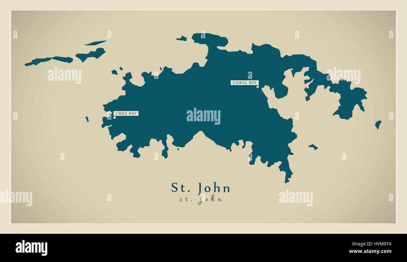 Saint john vector map hi-res stock photography and images - Alamy