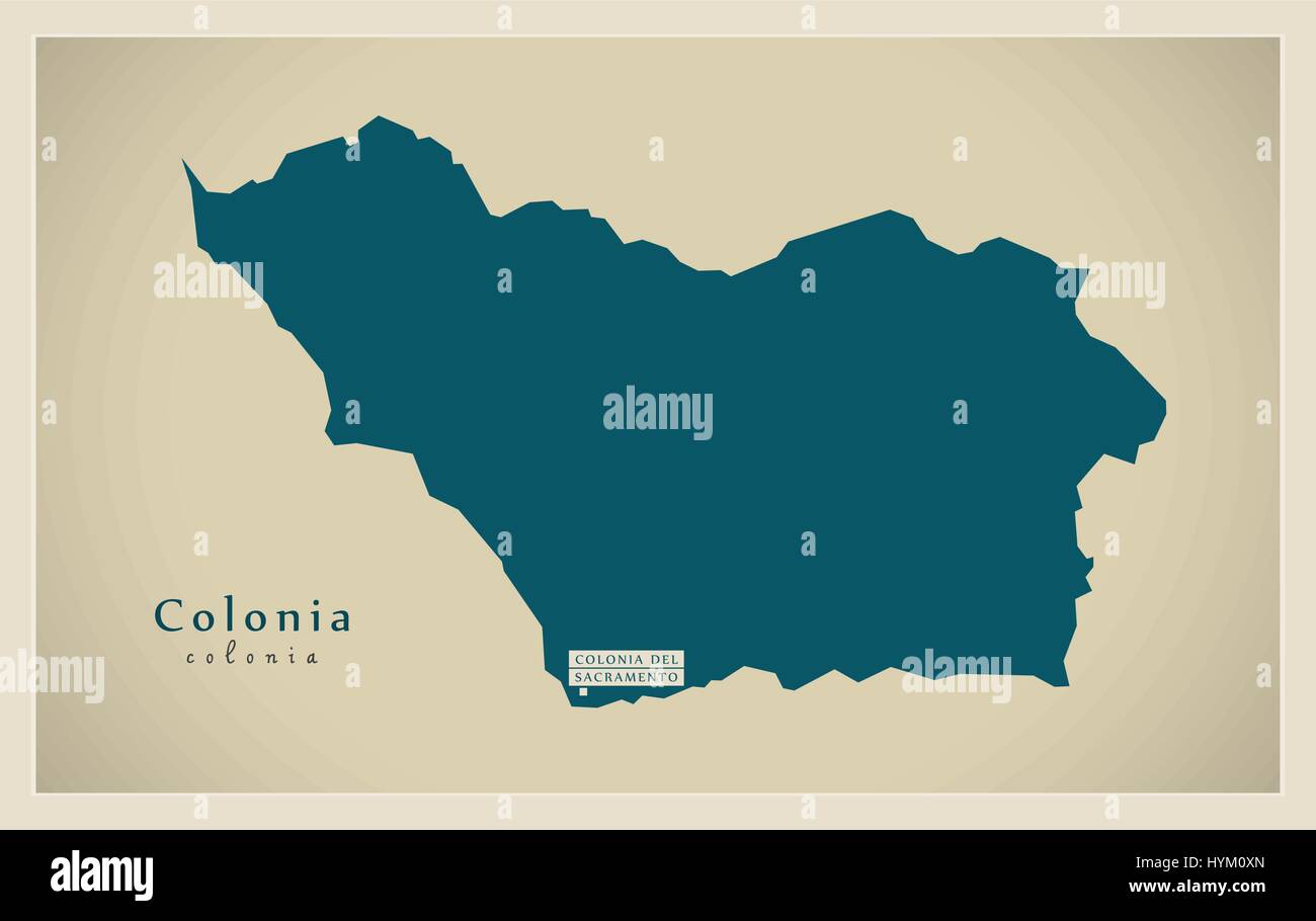 Colonia vector map hi-res stock photography and images - Alamy