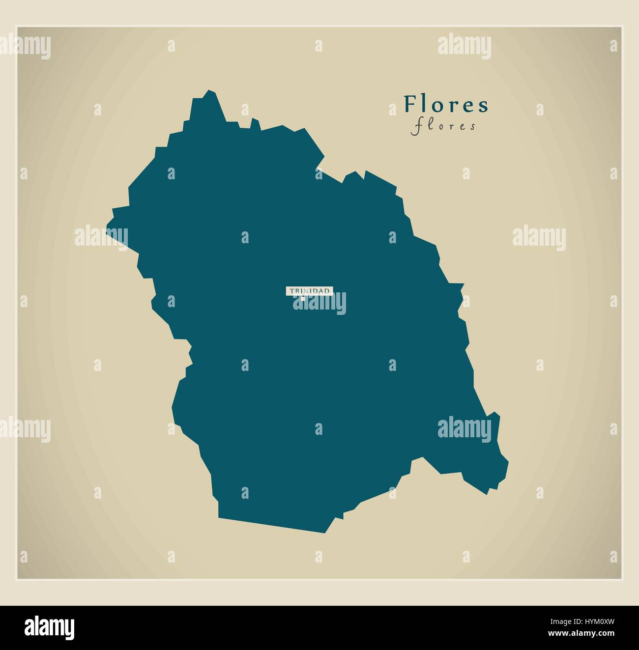 Flores map hi-res stock photography and images - Alamy